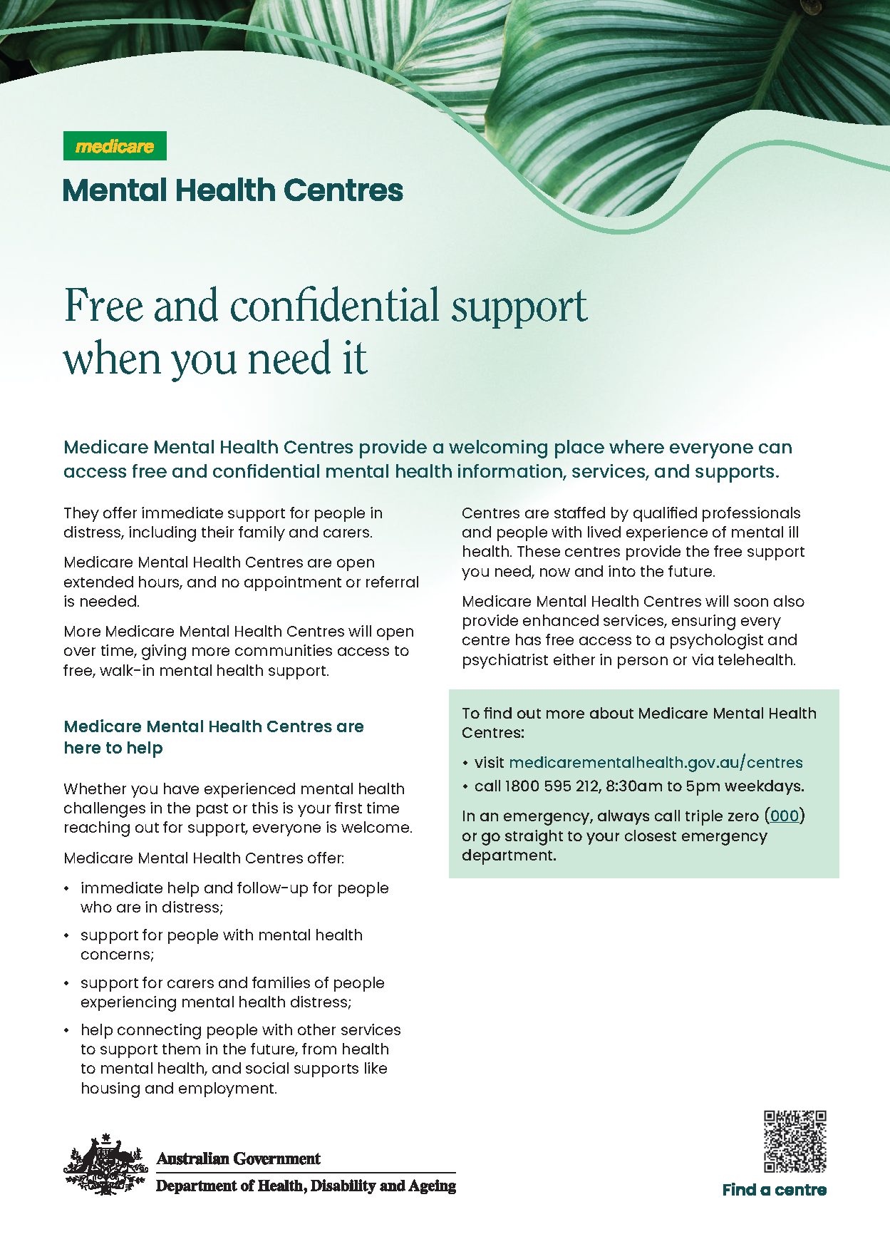 Resources | Medicare Mental Health